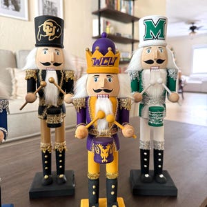 Hand Painted College Themed Nutcrackers -- Christmas Decor - Etsy