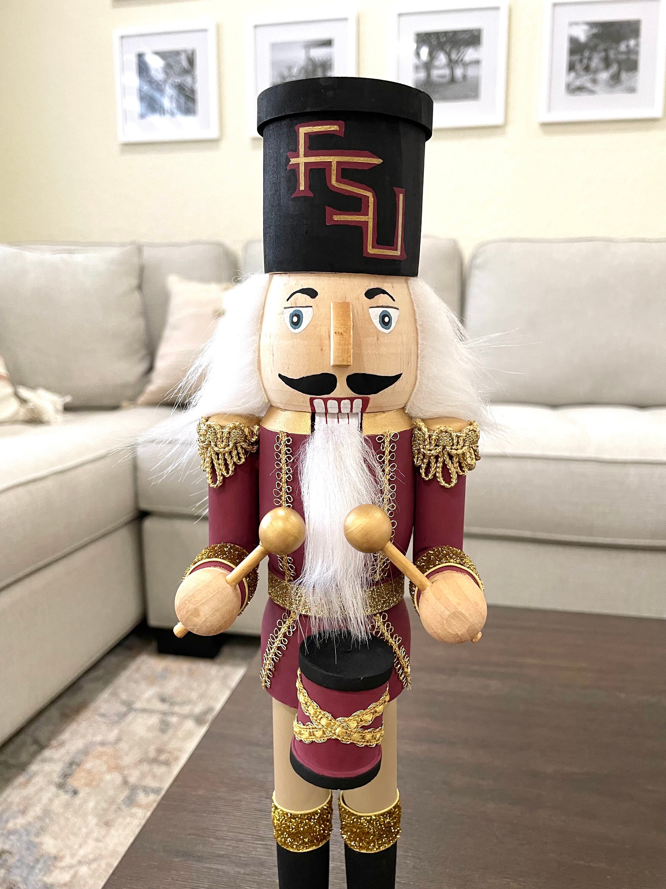 Hand Painted College Themed Nutcrackers Christmas Decor - Etsy