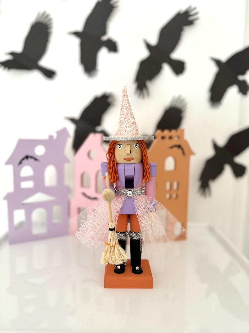 Halloween Witch Nutcracker — Hand Painted Halloween Nutcracker ...