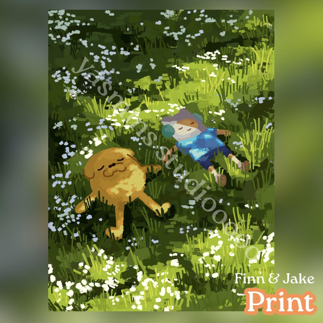 Adventure Time Relaxing Finn & Jake Art Print - Etsy