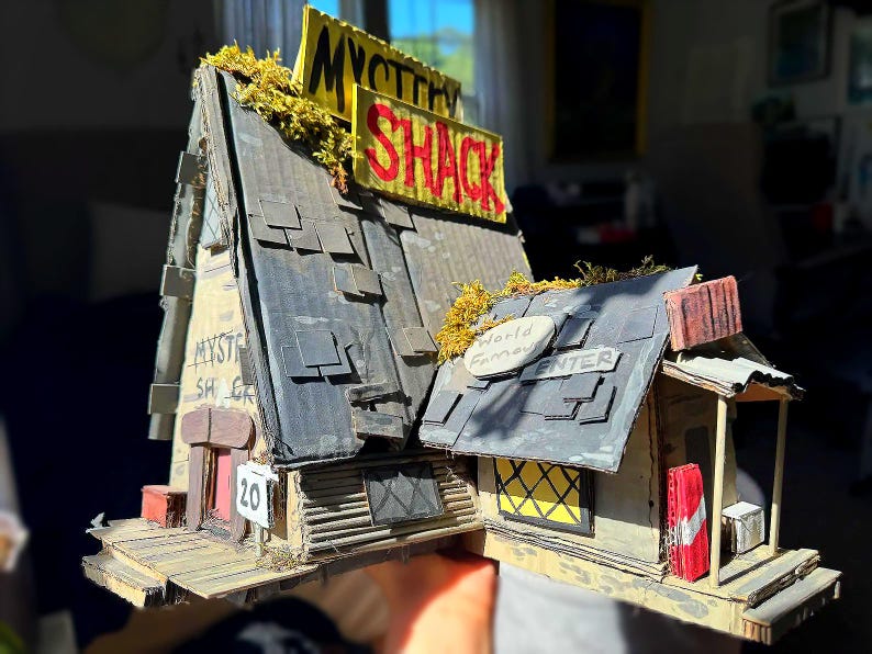 Handmade Mystery Shack Cardboard Sculpture: Gravity Falls Decor - Etsy