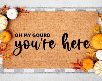 Oh My Gourd Youre Here Rug - Etsy
