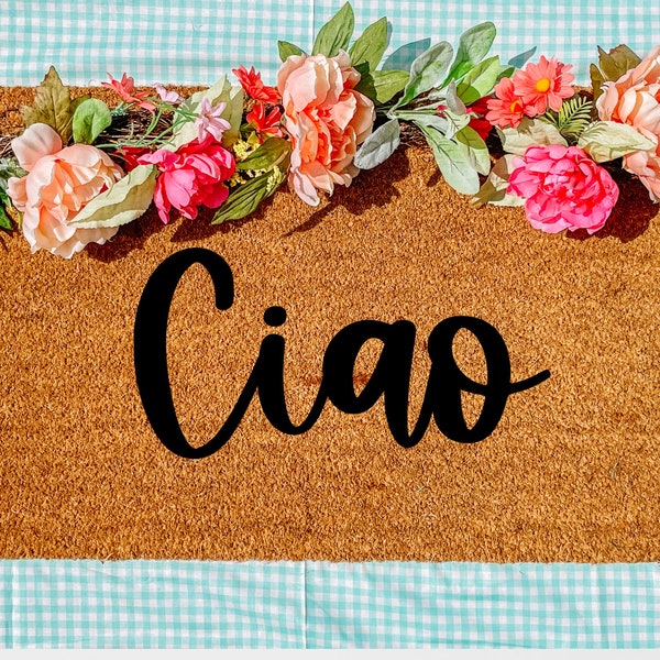Ciao Doormat - Etsy