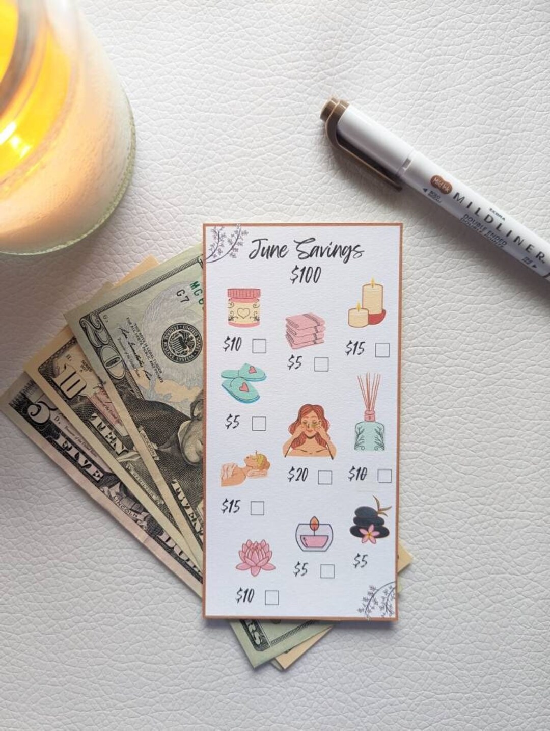 June Saving Challenge for A6 Envelopes Cash Envelopes Monthly Savings ...