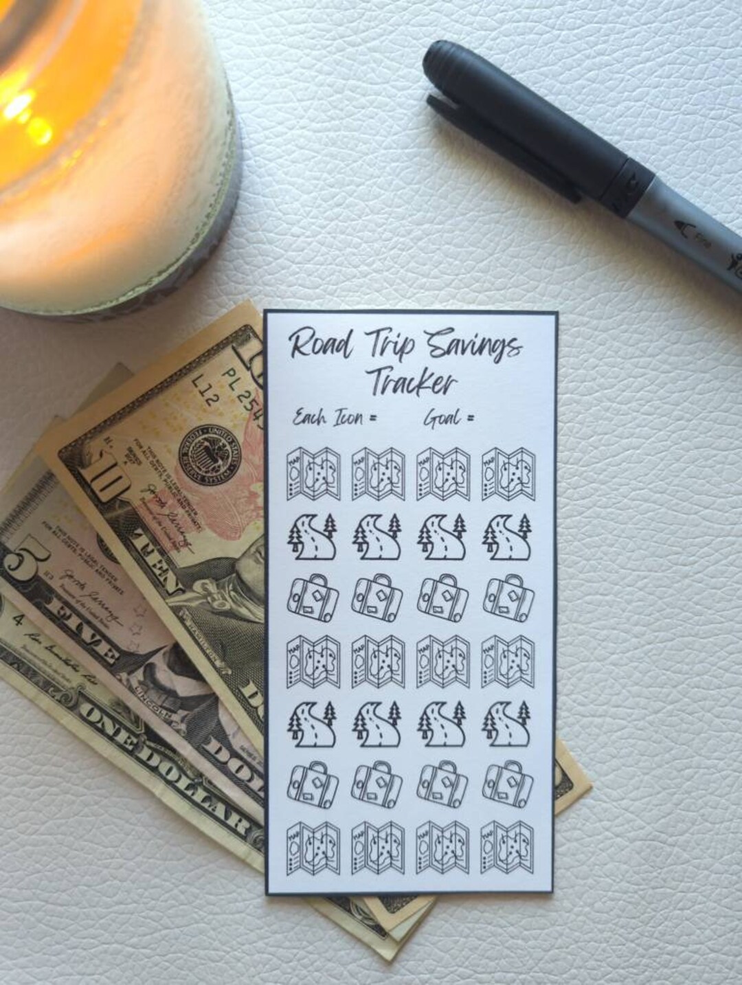 Road Trip Savings Tracker for A6 Envelopes Cash Envelopes - Etsy