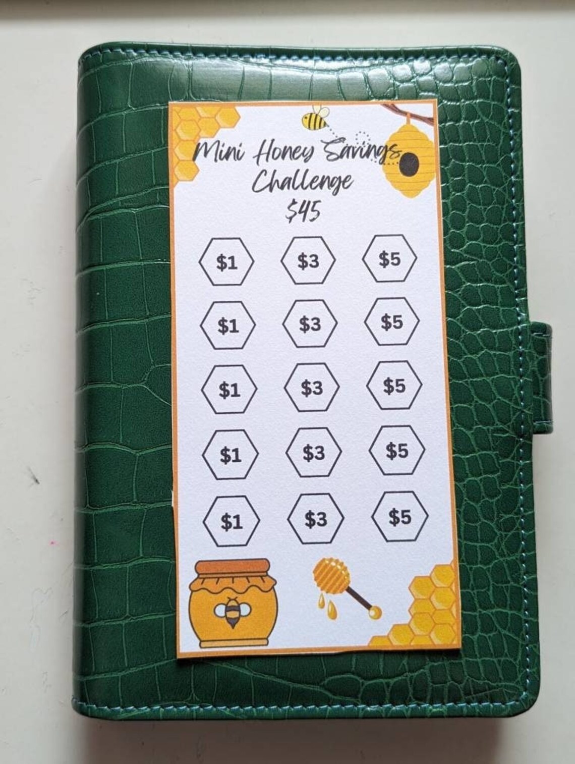 Mini Honey Savings Challenge for A6 Envelopes Cash - Etsy