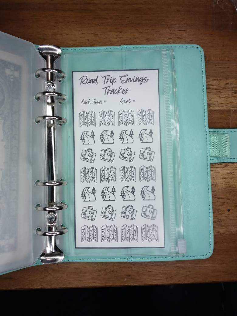 Road Trip Savings Tracker for A6 Envelopes Cash Envelopes - Etsy
