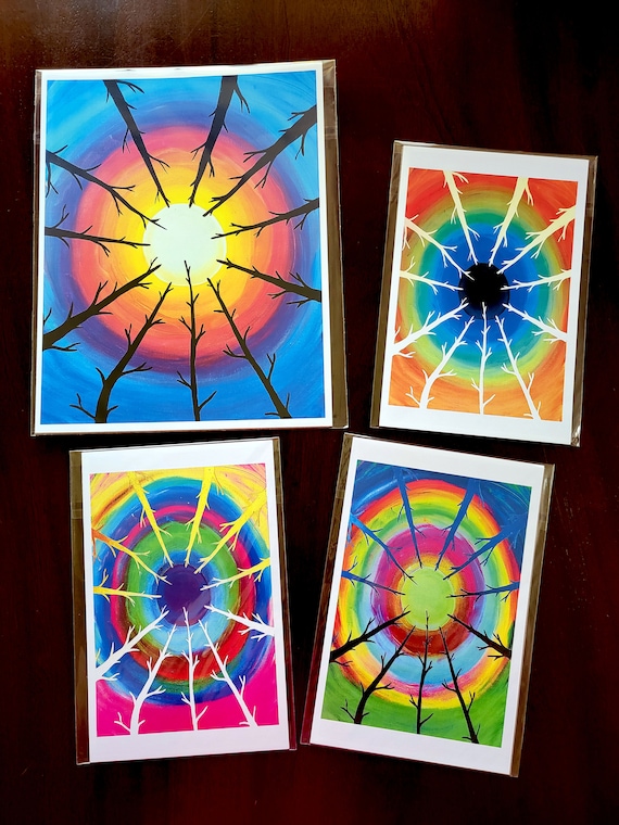 Circle of Trees Art Print - Etsy