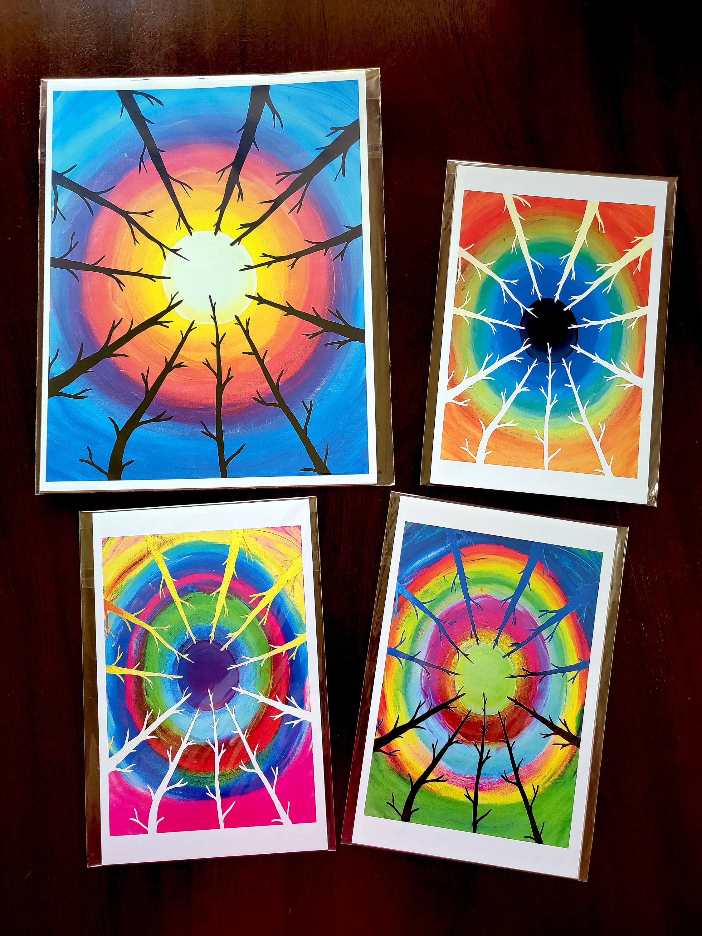 Circle of Trees Art Print - Etsy