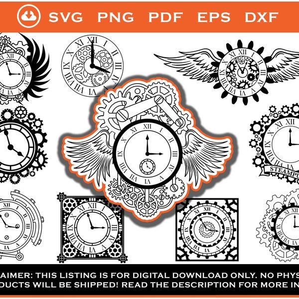 Steampunk Wall Clock - Etsy