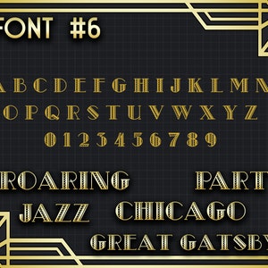 Roaring 1920s Font Bundle, the Great Gatsby Font for Cricut, Chicago ...