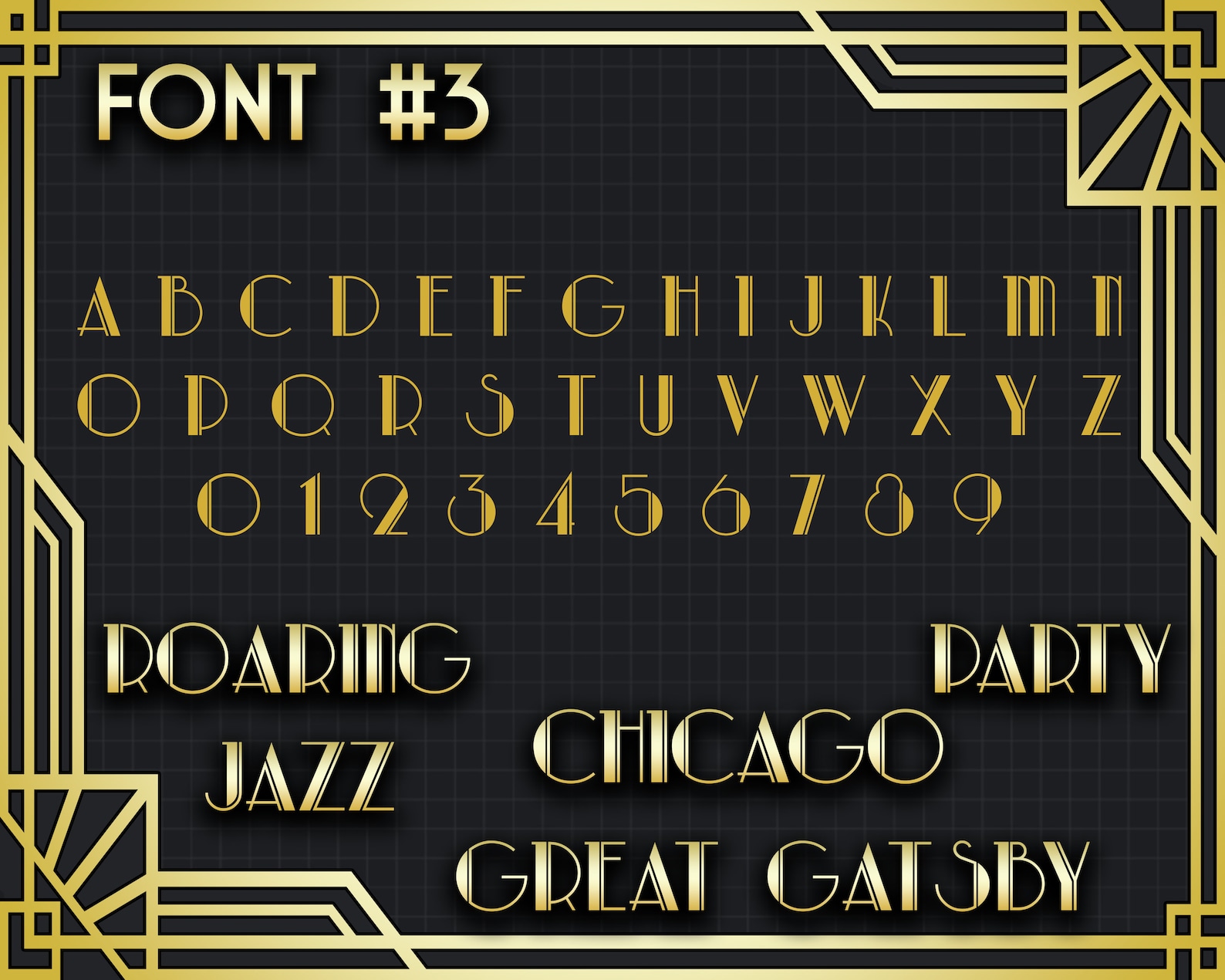 Roaring 1920s Font Bundle the Great Gatsby Font for Cricut - Etsy