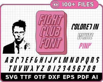Fight Font Svg - Etsy