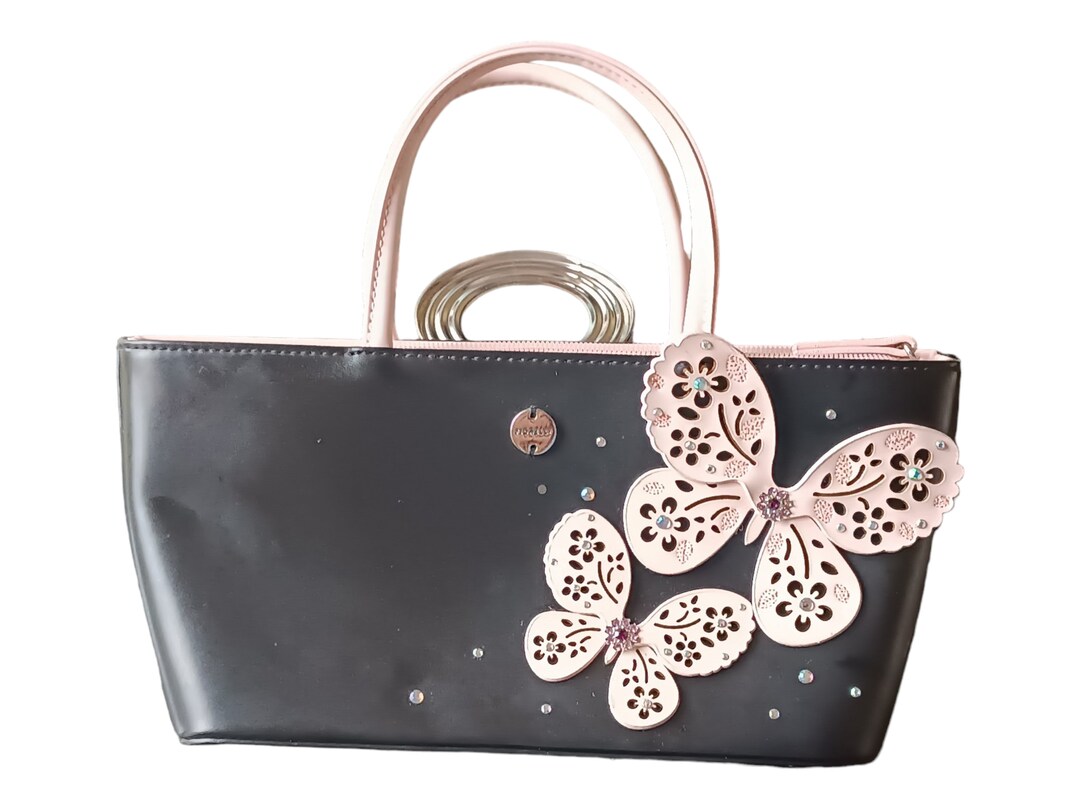 Fiorelli Beautiful Black and Pink Mini Bag - Etsy