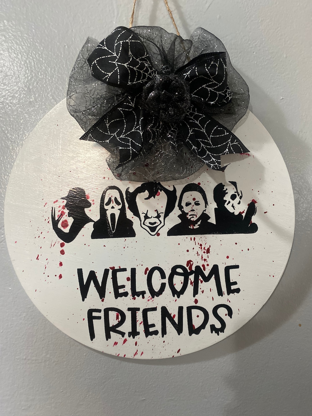 Horror Movie Door Sign - Etsy