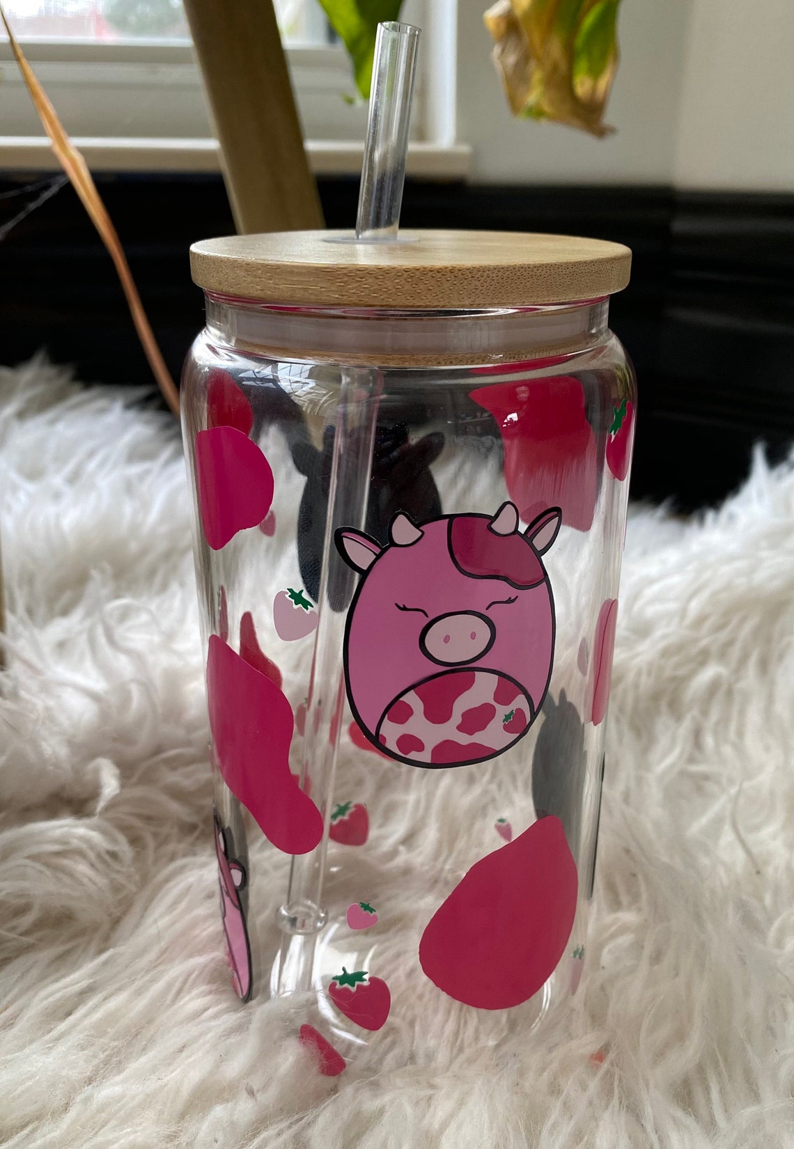 16oz Squish Reusable Glass Cup - Etsy
