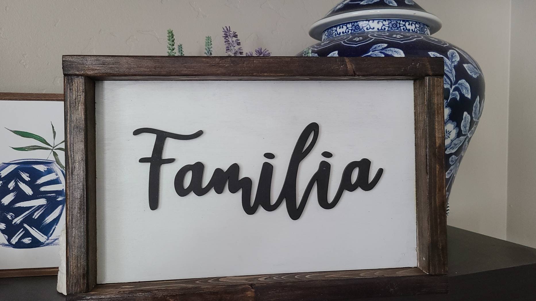 Familia Familia Letrero de madera | Etsy