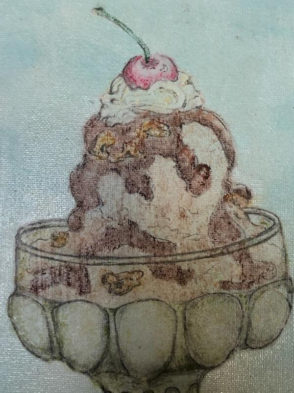 Sundae Fun Day Painted Canvas - Etsy