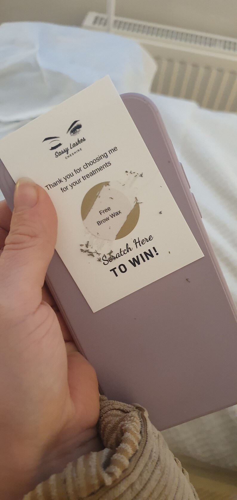 Scratch Card Template on Canva for 50 Scratch Cards. Business/ Salon ...