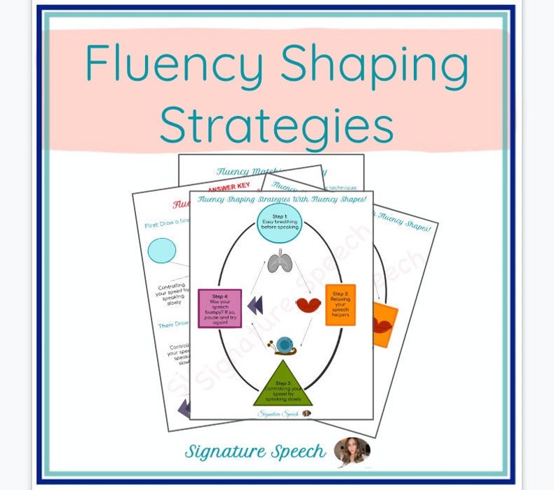 Fluency Shaping Strategies - Etsy