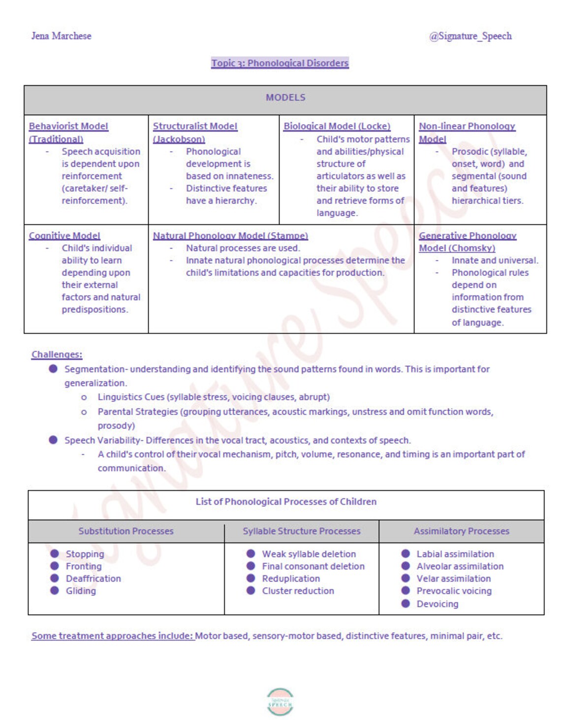 Praxis Review Sheet - Etsy