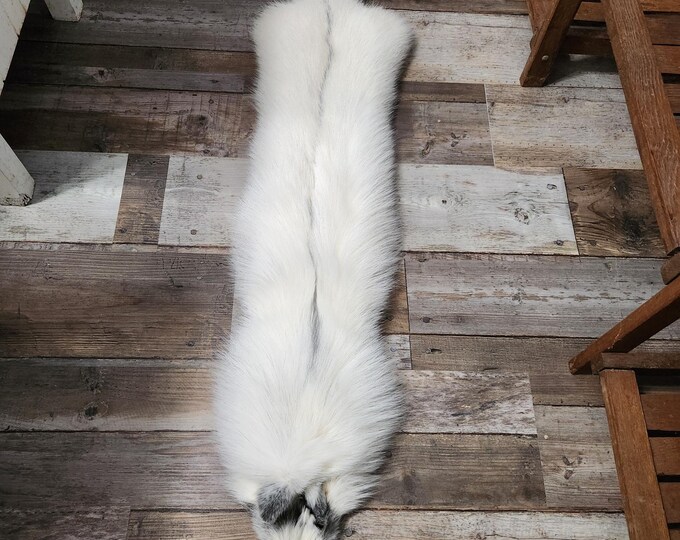 Tanned Ranch Raised Heavy Furred Arctic Marble Fox Pelt - Etsy