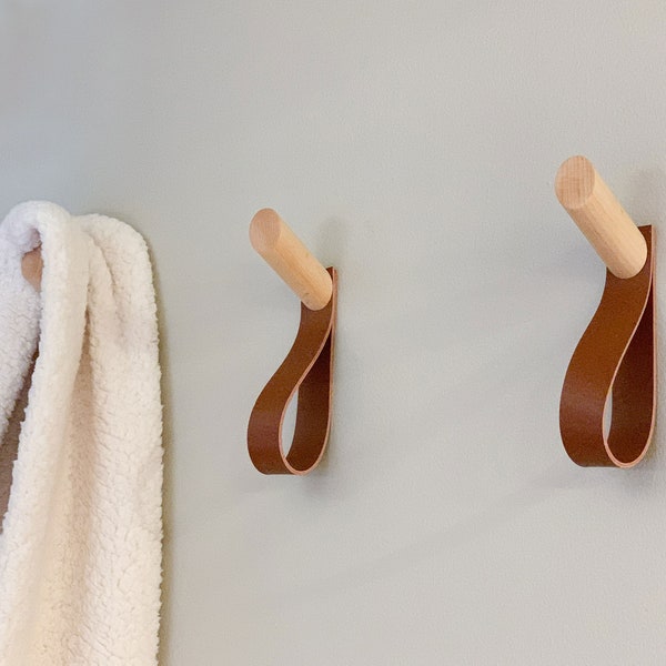 Leather Wall Hook - Etsy