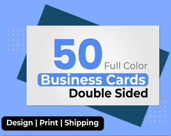 24 Full Color Business Card Printing With FREE Custom Design & FREE ...