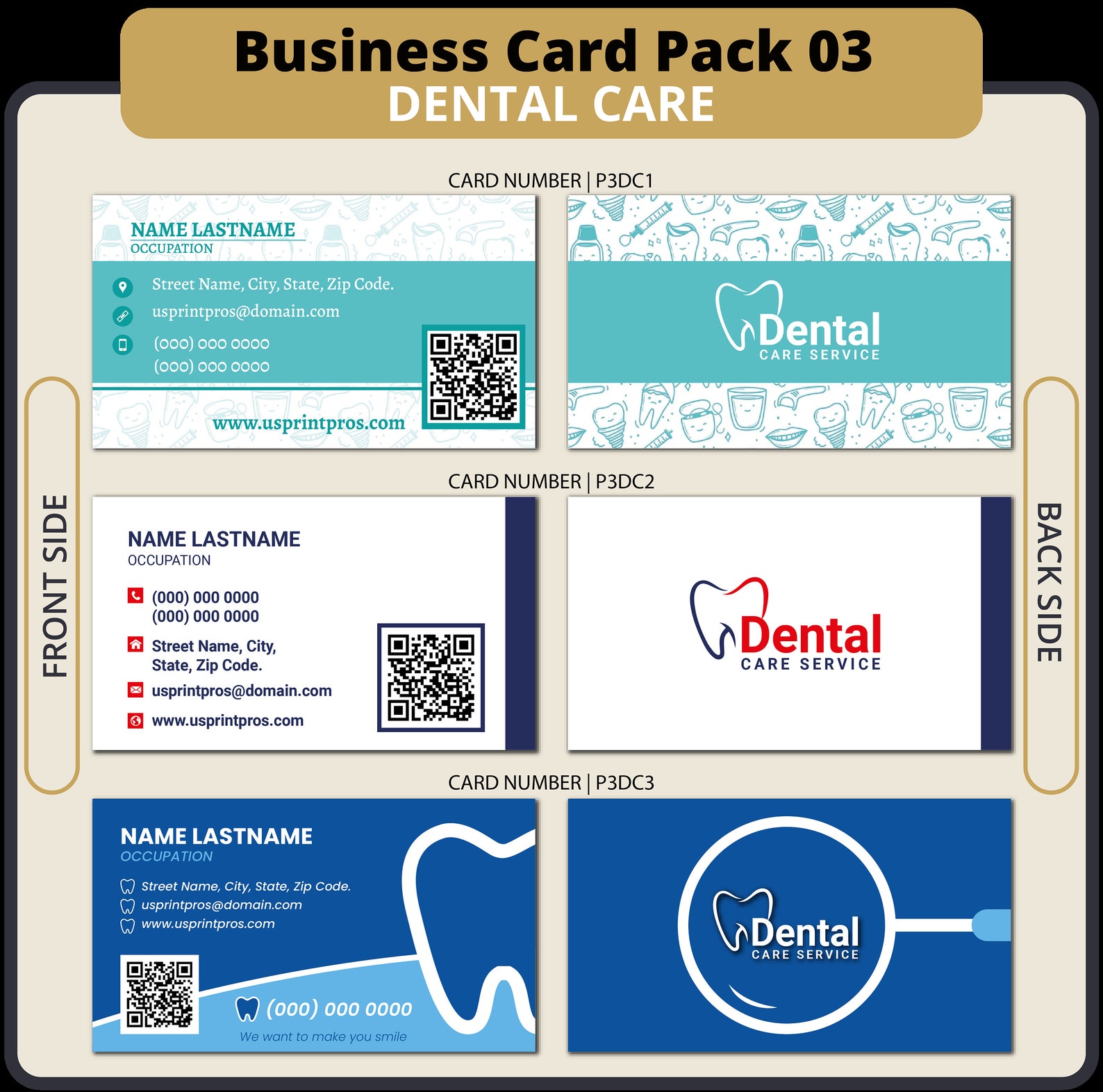 50 Full Color Business Card Printing With FREE Custom Design & FREE ...