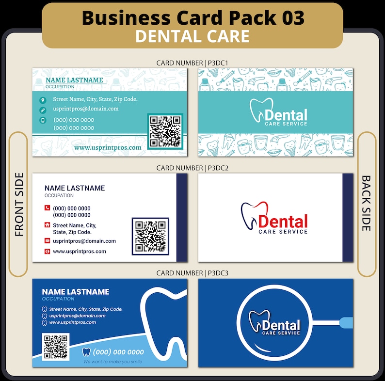 100 Full Color Business Cards Printing, Minimalist Biz Card, Double ...