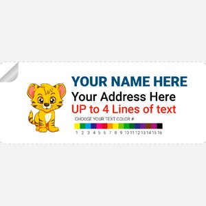 Return Address Labels, Full Color Personalized Mailing Labels, Return ...