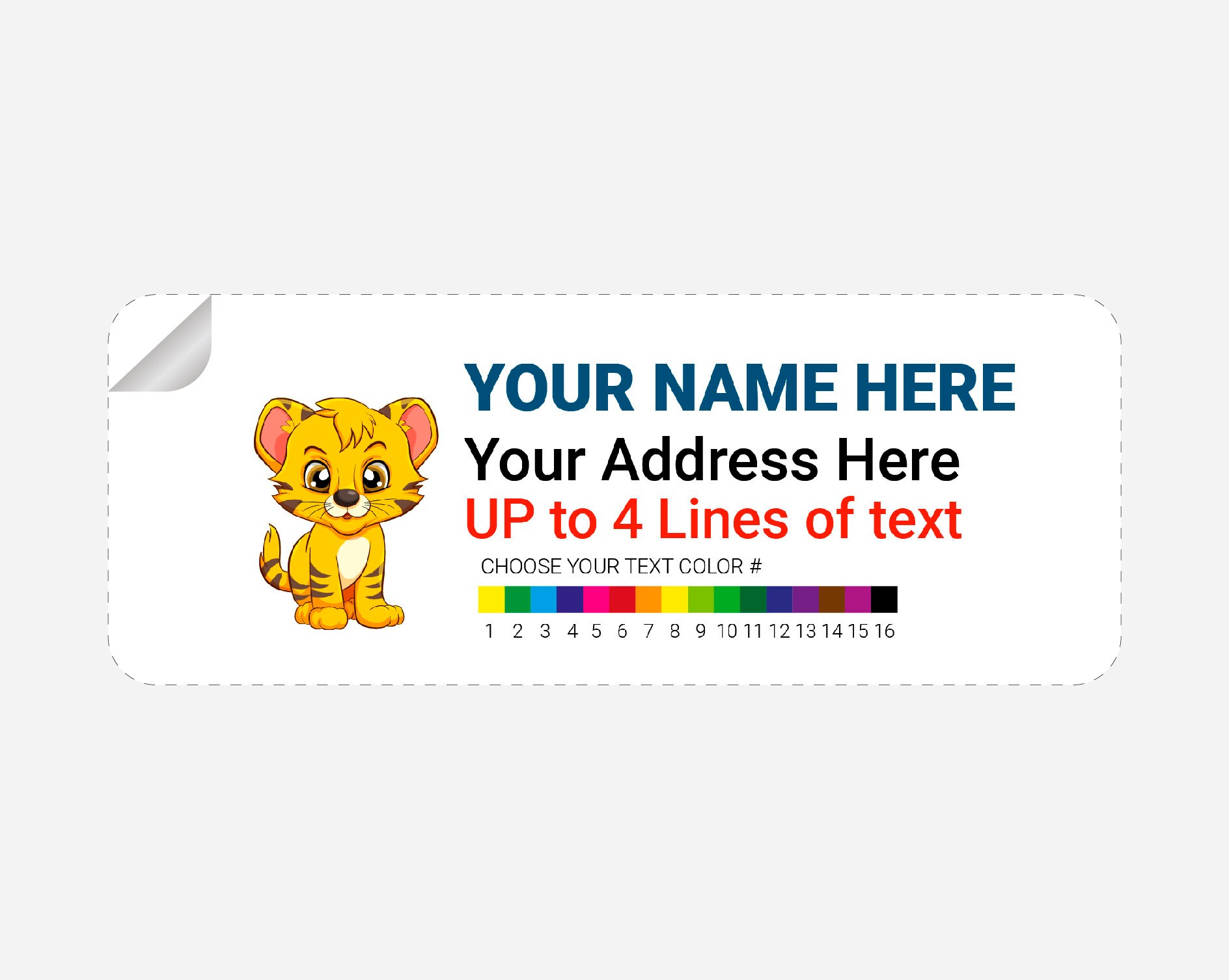 Return Address Labels, Full Color Personalized Mailing Labels, Return ...