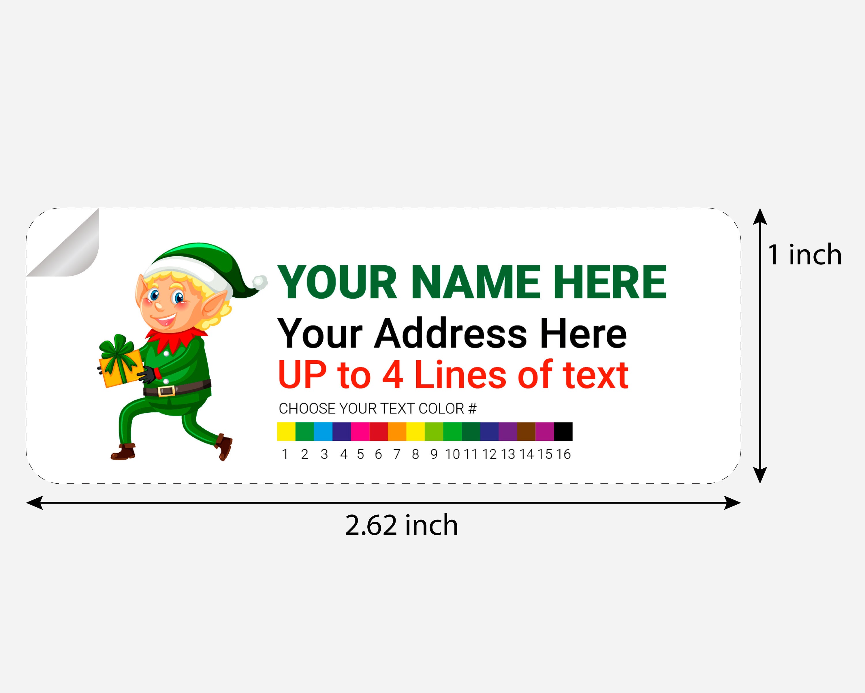 Return Address Labels, Full Color Personalized Mailing Labels, Return ...