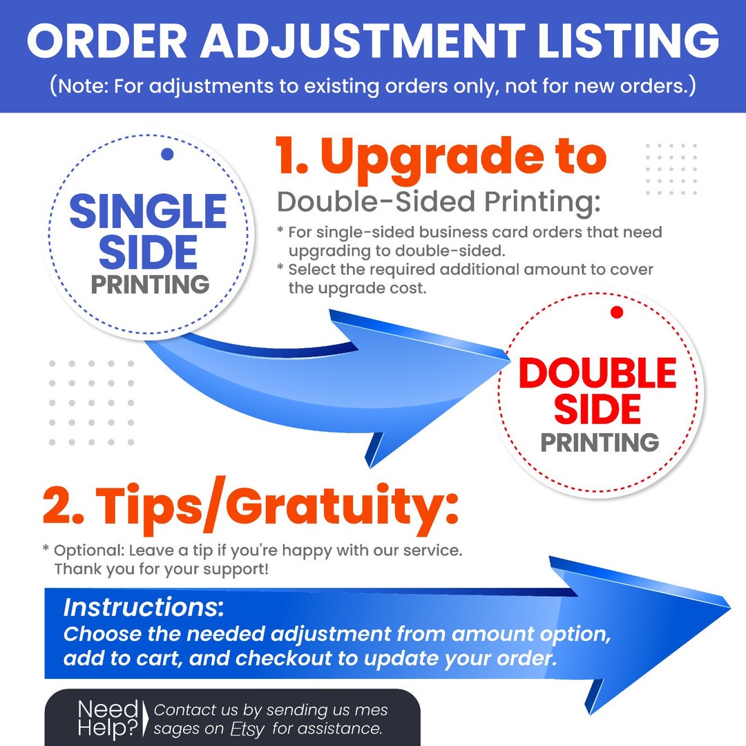 Order Adjustment (for Adjustment to Existing Orders Only, Not for New ...