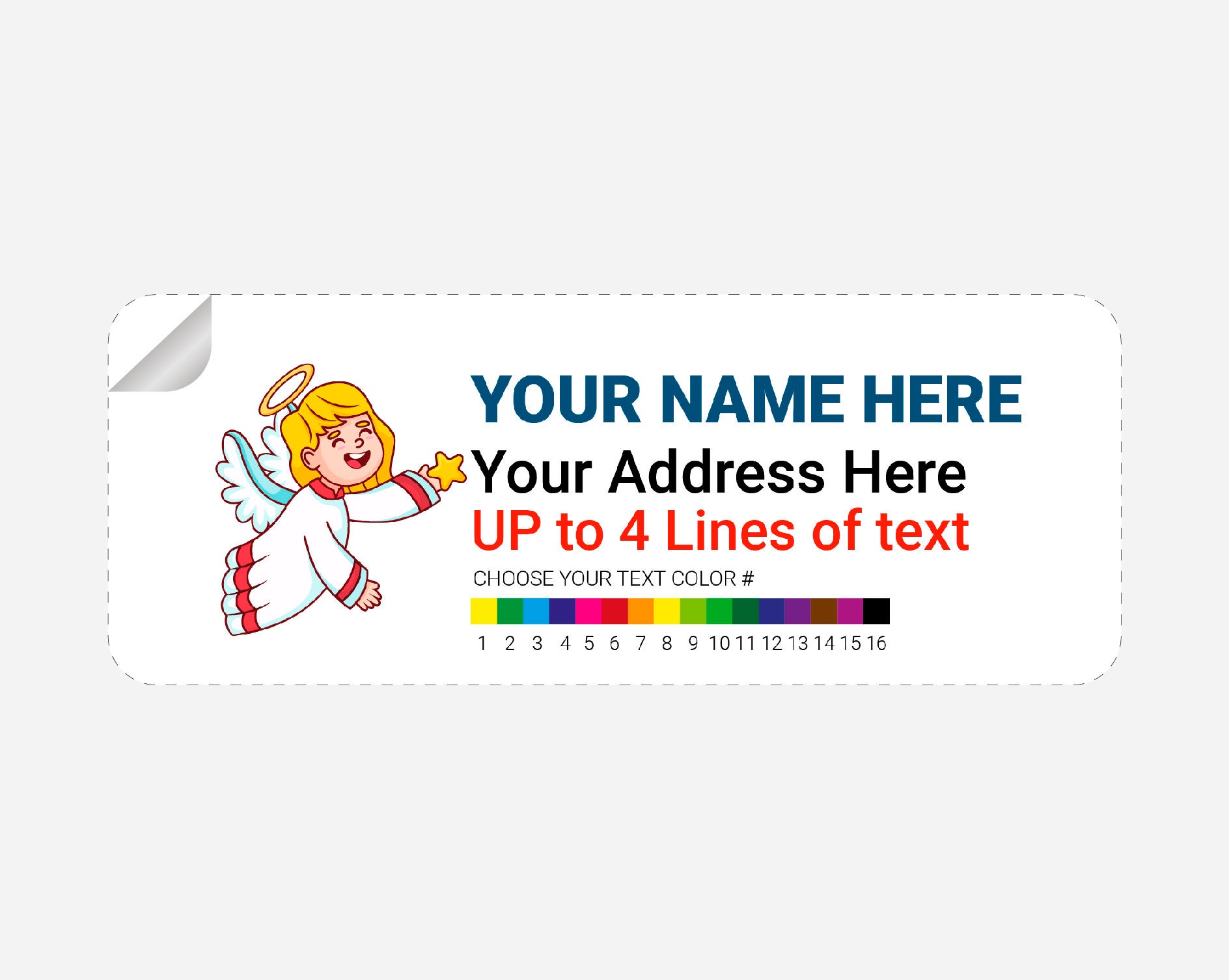 Return Address Labels, Full Color Personalized Mailing Labels, Return ...
