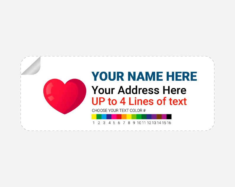 Return Address Labels, Full Color Personalized Mailing Labels, Return ...