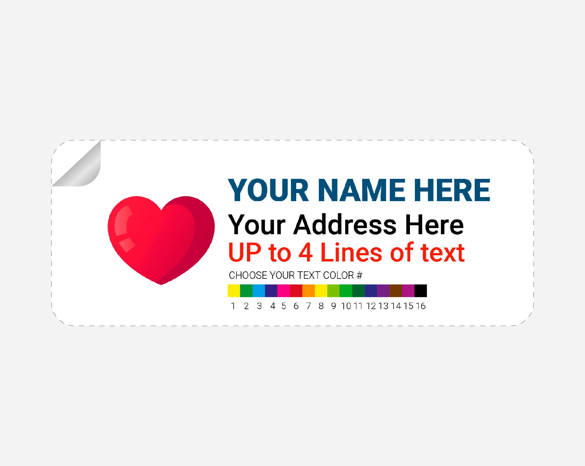 Return Address Labels, Full Color Personalized Mailing Labels, Return ...