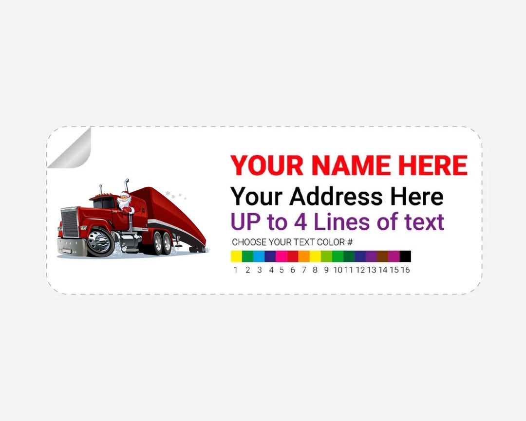 Return Address Labels, Full Color Personalized Mailing Labels, Return ...