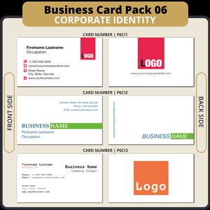 100 Full Color Business Cards Printing, Minimalist Biz Card, Double ...