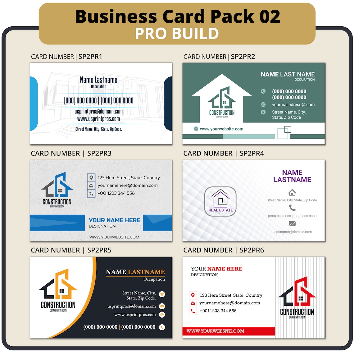 24 Full Color Business Card Printing With FREE Custom Design & - Etsy