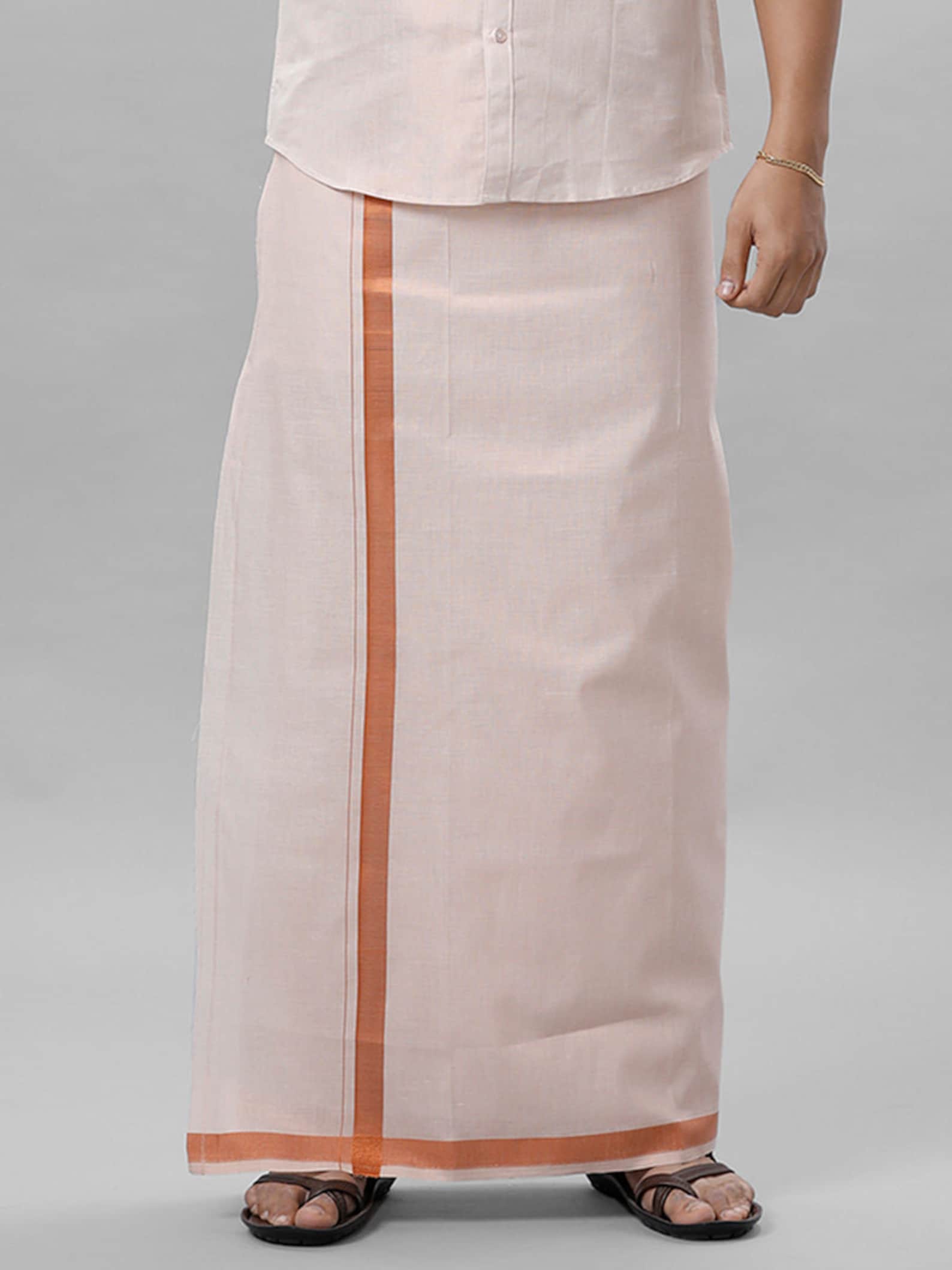 Pocket Dhoti - Single Cotton Dhoti With Pocket and Velcro, Traditional ...