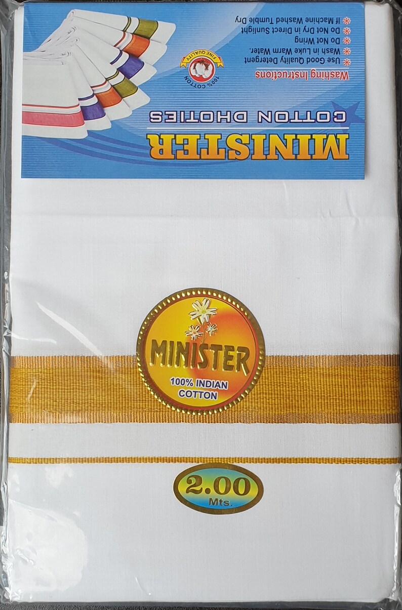 Mens Dhoti Traditional White Cotton Dhoti With Fancy Borders, Perfect ...