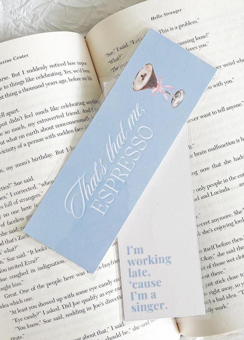 Sabrina Carpenter Bookmark Espresso Bookmark Cute Bookmark Bookish ...