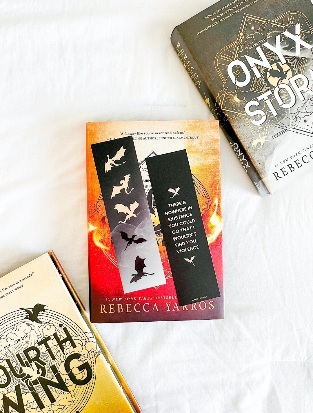 Fourth Wing Inspired Bookmark | Iron Flame Inspired Bookmark | Onyx ...