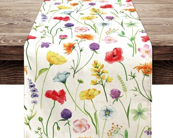 Spring Table Runner | Etsy
