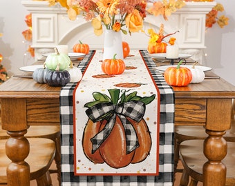 Fall Embroidered Leaves Table Runner - Etsy