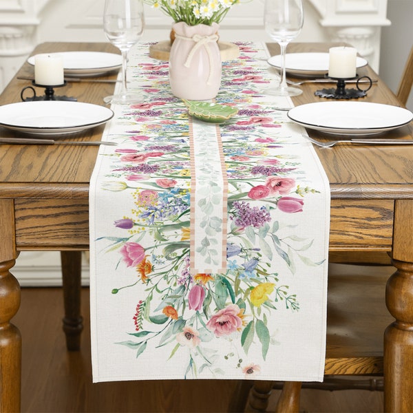 Spring Table Runner - Etsy