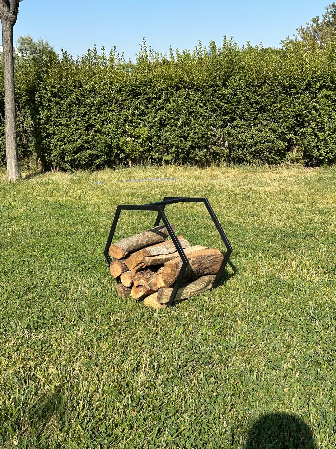 Hexagonal Portable Wood Rack Firewood Rack Metal Log Holder - Etsy