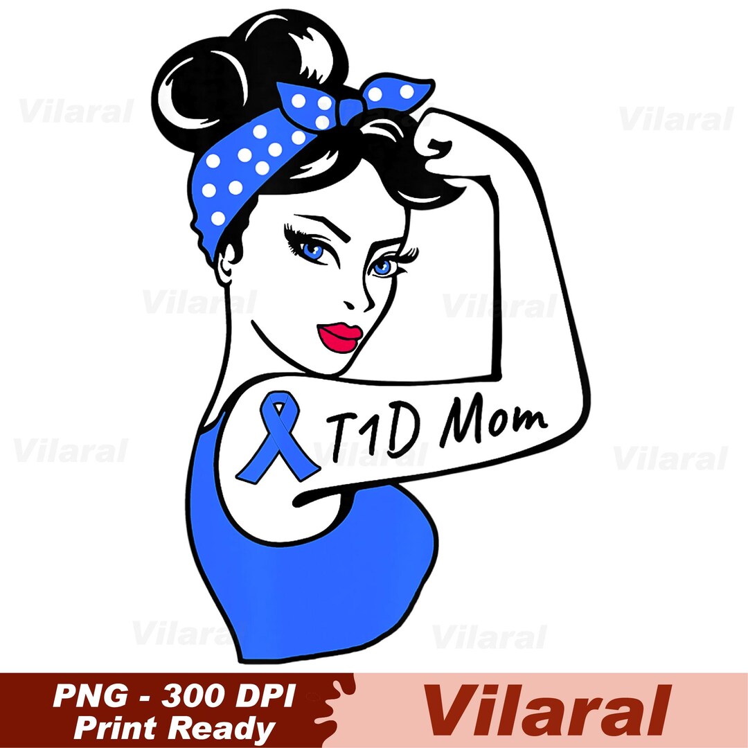 T1D Mom Png Type 1 Mom Diabetes Awareness Png, Type 1 Diabetes ...