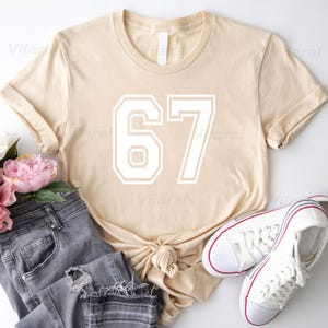 Number 67 Numbered Uniform Sports Jersey Team 67th Birthday Png, 67 SVG ...